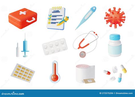 3d Health Care Concept Plasticine Cartoon Style Vector Stock Vector
