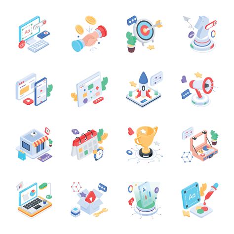 Pack Of Social Media Isometric Icons 24451217 Vector Art At Vecteezy