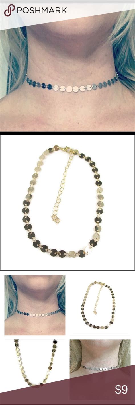 Gold Coin Choker Necklace Gold Coin Choker Coin Choker Necklace