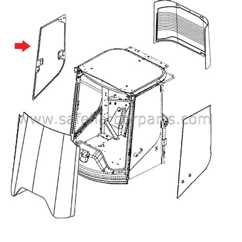 Deerehitachi Cab Glass Loader Glass Safe Harbor Parts