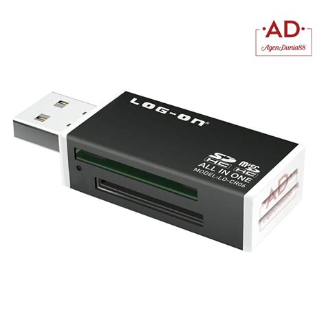 Jual CARD READER 4 SLOT 4in1 USB 2 0 LOG ON CARD READER ALUMINUM HOUSING CR06 Shopee Indonesia