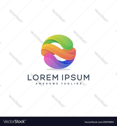Flow Design Template Royalty Free Vector Image
