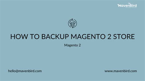 How To Backup Magento 2 Store Mavenbird
