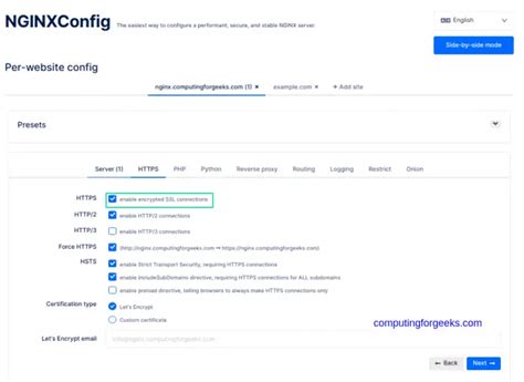 Easily Generate Nginx Configuration Files Using Nginxconfig