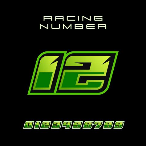 Racing Number 12 Vector Design Template 26331387 Vector Art At Vecteezy