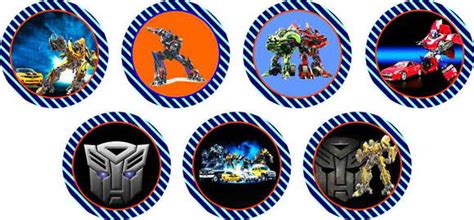 Transformers 25 Topper Adesivo Rótulo No Elo7 Marga Brindes 345f78