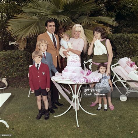 American Actress Jayne Mansfield Celebrating Her 34th Birthday With