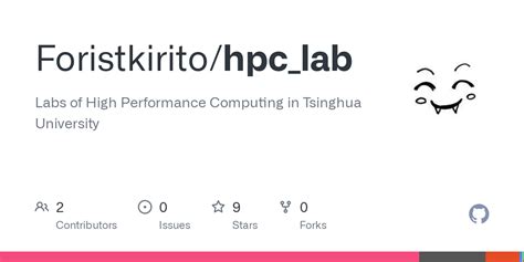 github foristkirito hpc lab labs of high performance computing in