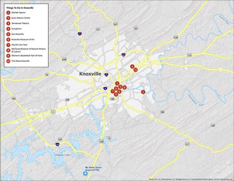 Map Of Knoxville Tennessee Gis Geography