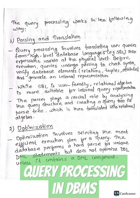 Query Processing And Optimization In Dbms Loksewa Dbmstutorials