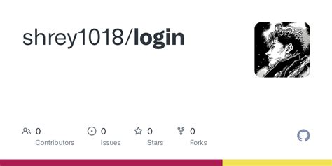 GitHub Shrey1018 Login