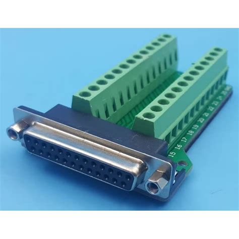 Jual Db25 Female Connector Adapter Converter To Terminal Pcb Breakout