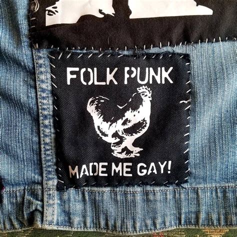 Folk Punk Made Me Gay Sew On Patch Etsy New Zealand Punk Patches