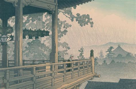 フリー絵画 川瀬巴水作「日本風景集2 関西篇 奈良二月堂」でアハ体験 Gahag 著作権フリー写真・イラスト素材集