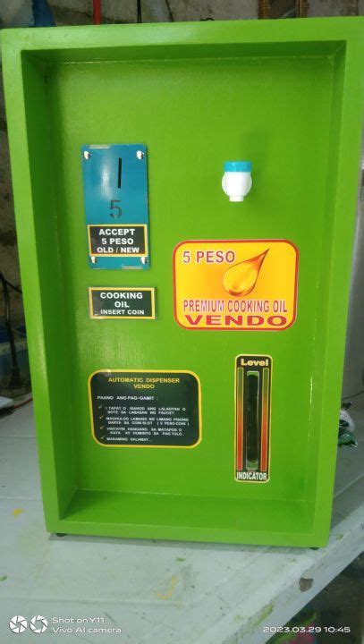 Cooking OiL Liquid Vendo Machine 7Liter Storage Capacity BACK DOOR