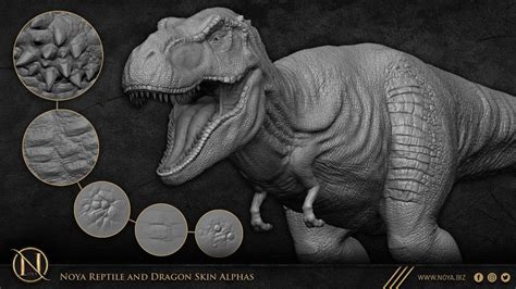 Detailing Reptile And Dragon Animal Skin Using Skin Alphas Realistic