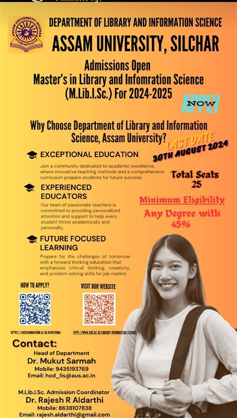 Durga Prasad On Linkedin Mlisc Admission Notification