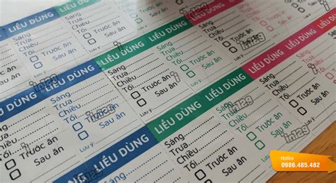 In Tem Nhãn Dán Chia Liều Dùng Thuốc Theo Yêu Cầu Mẫu đẹp