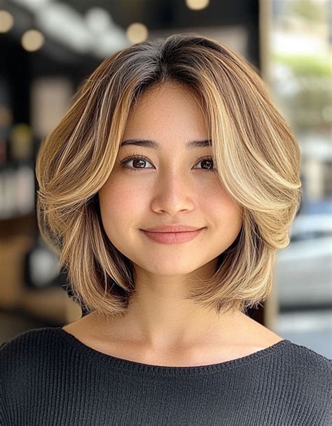 40 Layered Bob Haircuts Youthful Layered Bob With Face Framing Highlights
