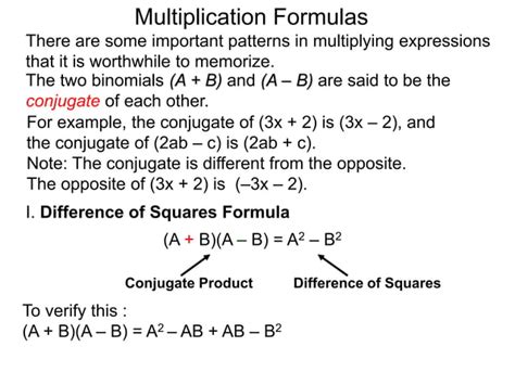 4 6multiplication Formulas Ppt 4 6multiplication Formulas Ppt