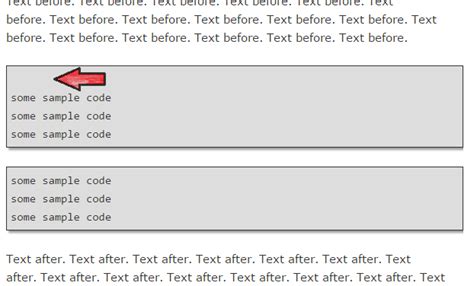 Css Is It Possible To Ignore The First Line Break In A Preformatted