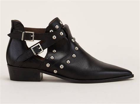 Ikks Women Boots Noires En Cuir Boots Femme Monshowroom