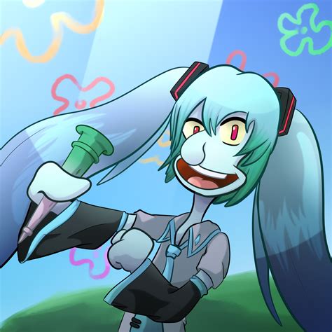 Hatsune Squidward By Superryder22 On Deviantart