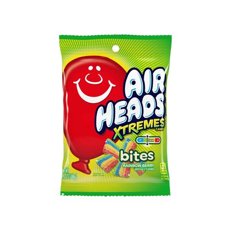 Airheads Extreme Candy Bites Rainbow Berry