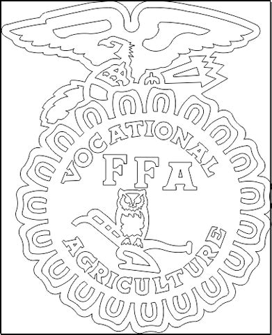 Ffa Emblem Activity Sketch Coloring Page