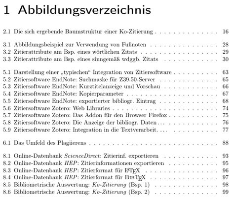 Table Of Contents Listoffigures Left Aligned With Koma Script Tex