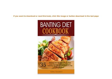 ~[free Ebook]~ Banting Diet Cookbook 35 New Lchf Banting Diet Recipes