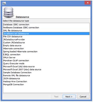 Using Javabeans Set Datasource In Jaspersoft Ireport Helical It Solutions Pvt Ltd