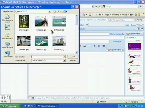 Débutant PC Envoyer une photo par mail YouTube