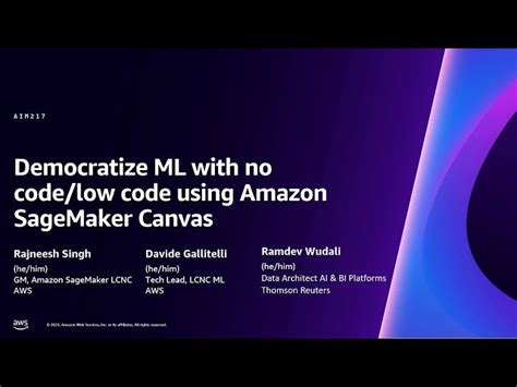 Free Video Democratize Machine Learning Using Amazon Sagemaker Canvas No Code And Low Code