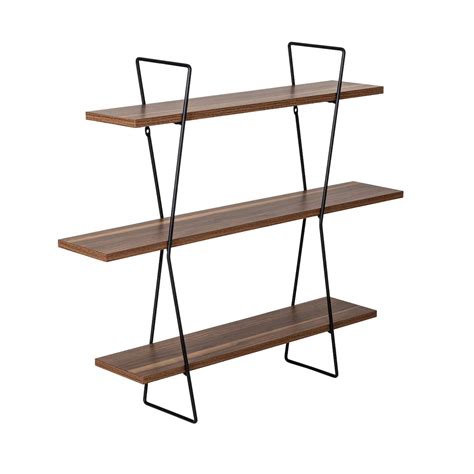 Honey Can Do 28 Three Tier Decorative Metal And Wood Wall Shelves Michaels