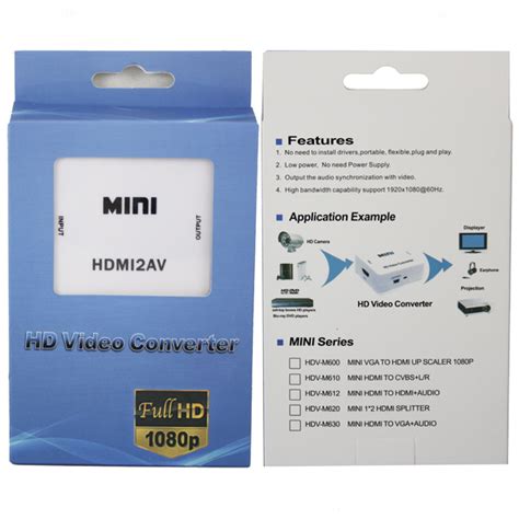 Купить высокое качество 2av мини hdmi к av rca композитный cvbs видео ...