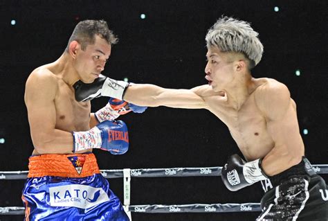 バンタム級世界3団体王座統一戦で井上尚弥（右）と戦ったノニト・ドネア（左）（2022年6月7日撮影） ― スポニチ Sponichi