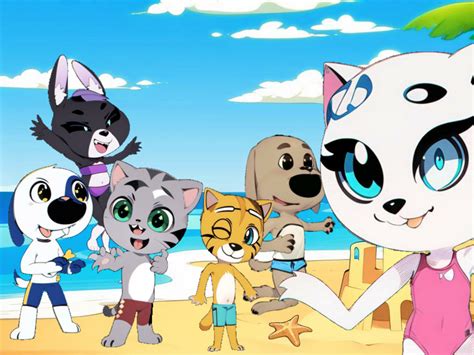 Talking Tom And Friends At The Beach By Victheanimaldrawer On Deviantart