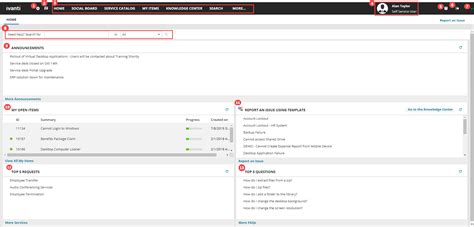 Navigating The Self Service Portal