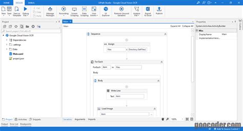 Uipath Google Cloud Vision Ocr Goocoder