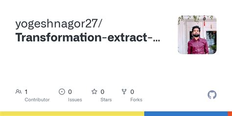 Github Yogeshnagor27transformation Extract Dates