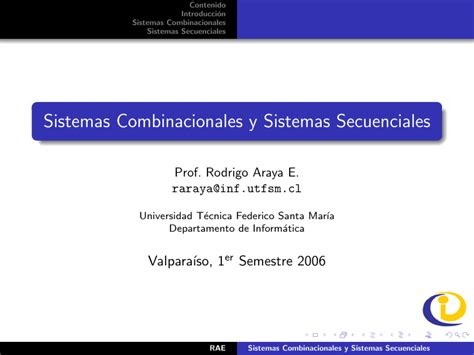 Sistemas Combinacionales Y Sistemas Secuenciales