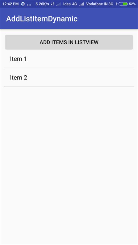 Add List Item In Listview Android Example