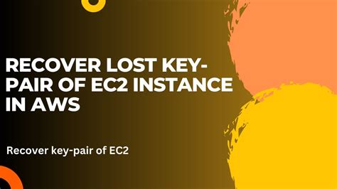 how to connect an ec2 instance if we lost keypair pem private key