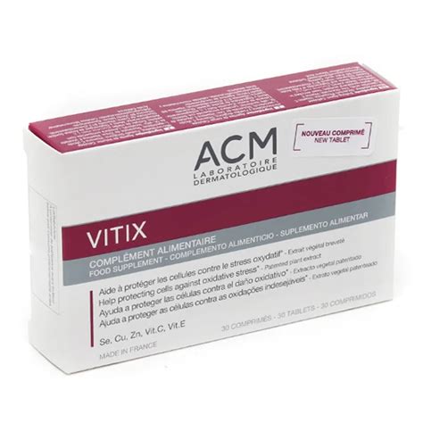 Acm Vitix Complement Alimentaire 30 Comprimes Daisy Ma