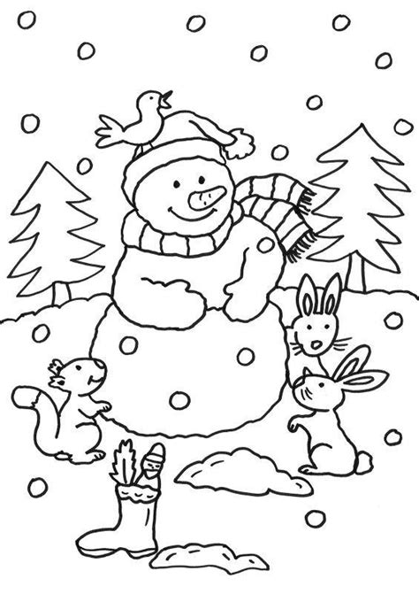 Schneemann Kinder Ausmalbild Ausmalbild Weihnachten Schneemann