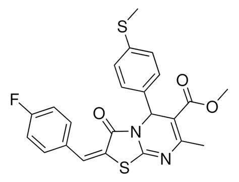 METHYL 2E 2 4 FLUOROBENZYLIDENE 7 METHYL 5 4 METHYLSULFANYL
