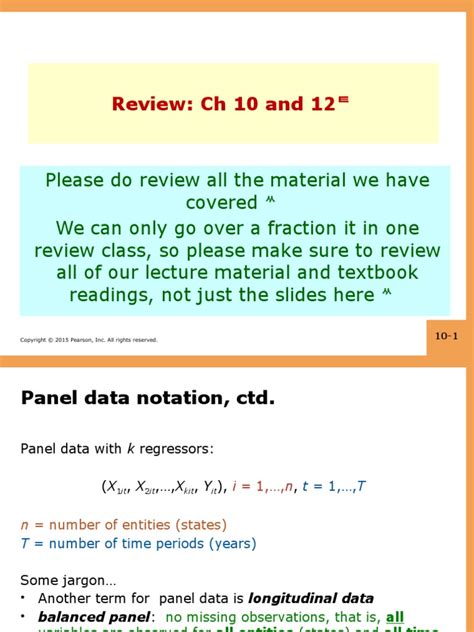 Econometrics Ppt Final Review Slides Pdf Instrumental Variable