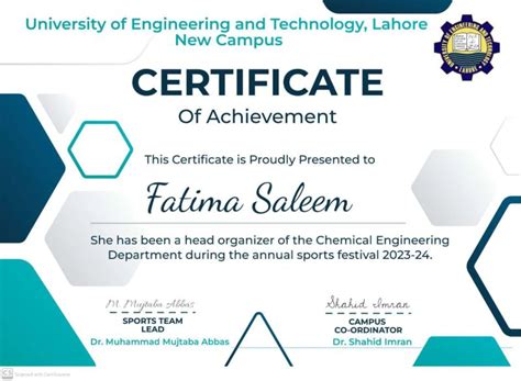 Fatima Saleem On Linkedin Leadership Teamwork Chemicalengineering Sportsfestival Uetnewcampus
