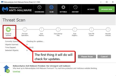Windows 10 Running Malwarebytes To Check For Viruses Bayc Tech News And Tips